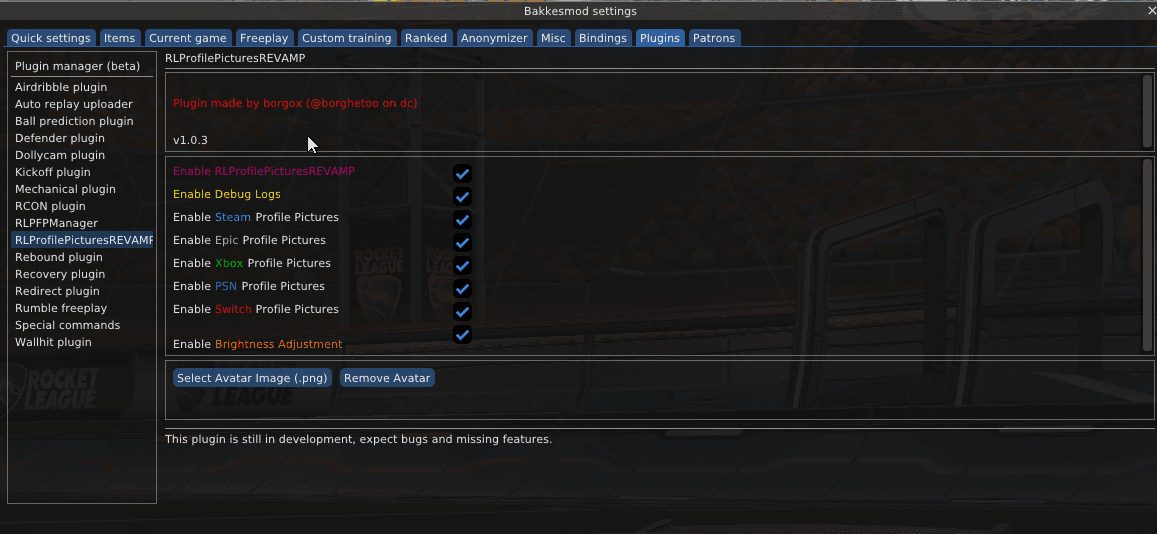 RLProfilePicturesREVAMP - Custom Rocket League Avatars